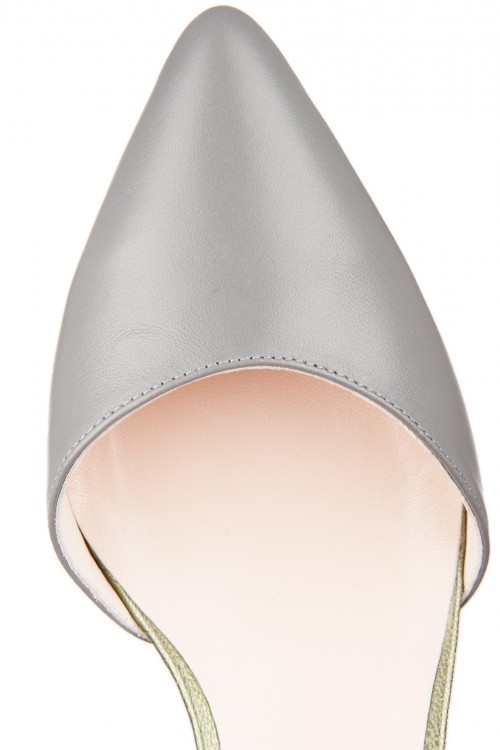 Coca ZABOLOTEANU | Pantofi piele cu varf ascutit si toc kitten | ENDRA.ro