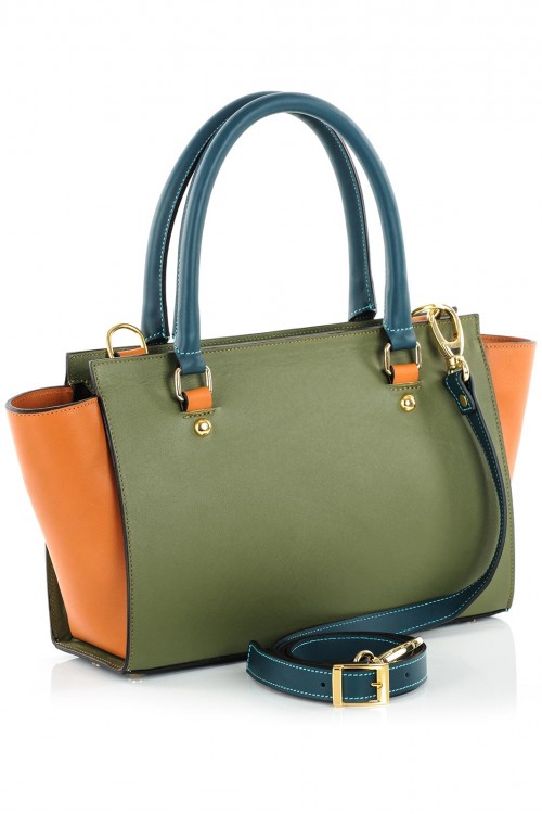 MILLISIMO | Geanta colorata piele naturala Afinna | ENDRA.ro