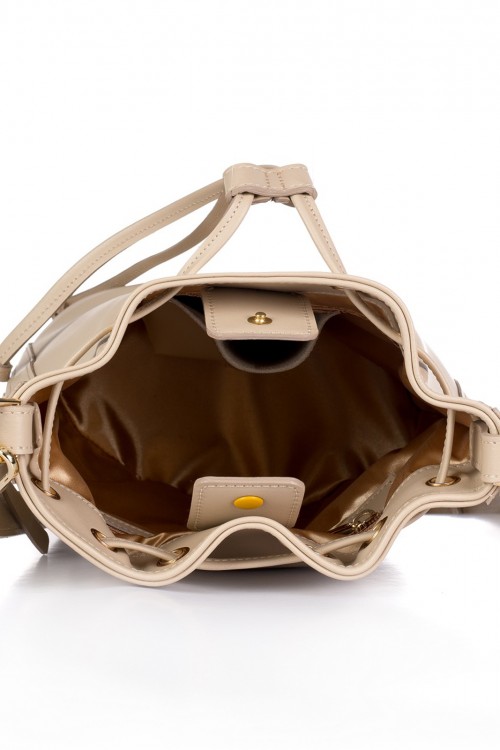 RENA | Geanta sac piele nude Saya | ENDRA.ro